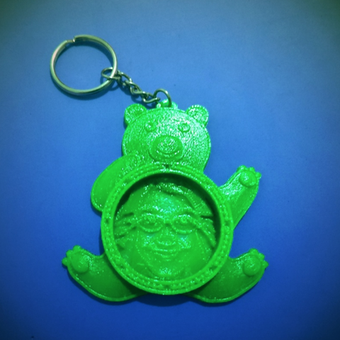 Download free STL Customizable teddy bear key ring tutorial ・ Cults
